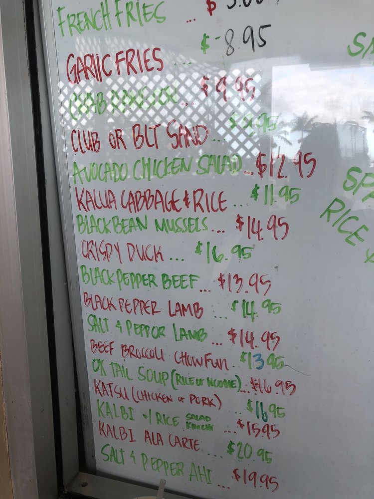 Menu - Hilo Rice Noodle Soup Restaurant