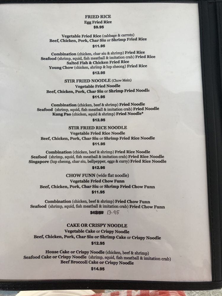 Menu - Hilo Rice Noodle Soup Restaurant