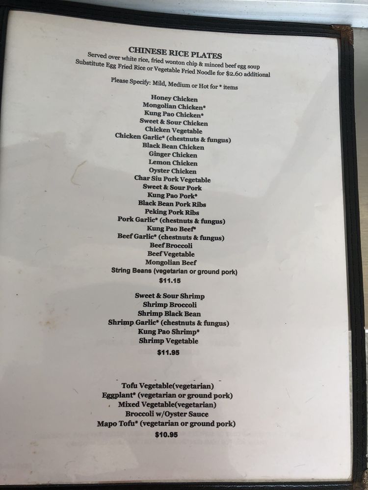 Menu - Hilo Rice Noodle Soup Restaurant